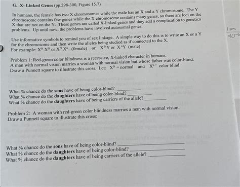 Solved G ﻿x Linked Genes Pp298 300 ﻿figure 157in
