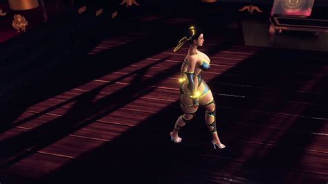 Busty Chun Li In Slutty Bodysuit Solo Dancing And Posing In сhinese