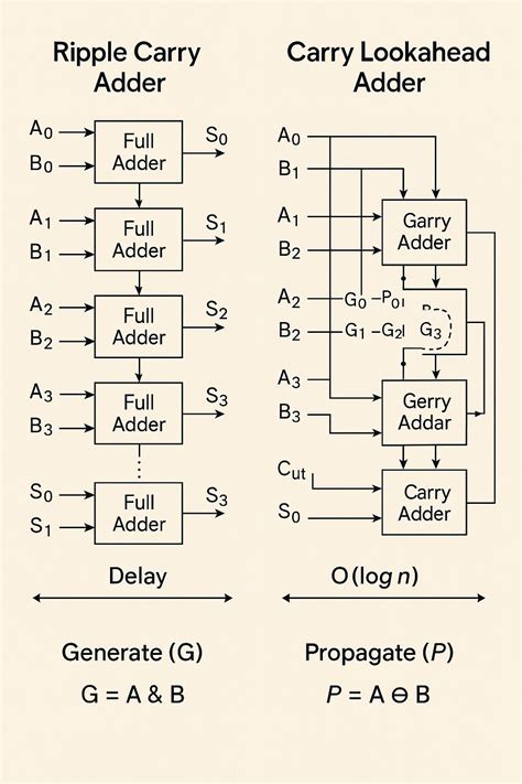 Vlsi Digitaldesign Carrylookaheadadder Ripplecarryadder
