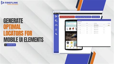 how to capture mobile ui element locators using fireflink finder youtube