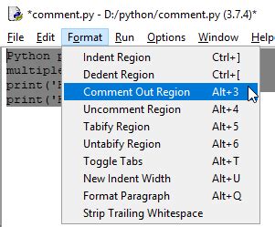 Comments In Python