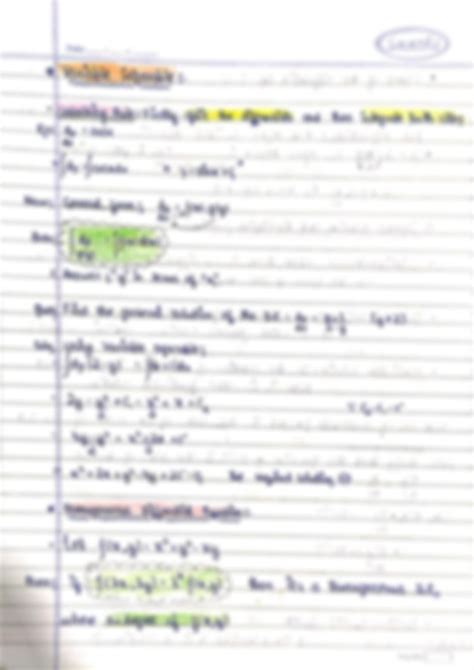 Solution Differential Equations Notes Genral And Particular Solution