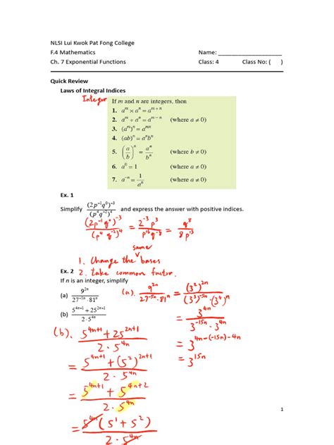 4b ch 7 exponential functions ans pdf mathematics elementary