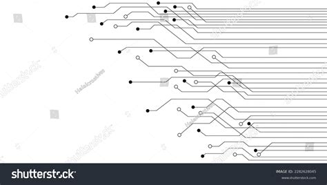 Circuit Board Vector Background Abstract Technology Stock Vector