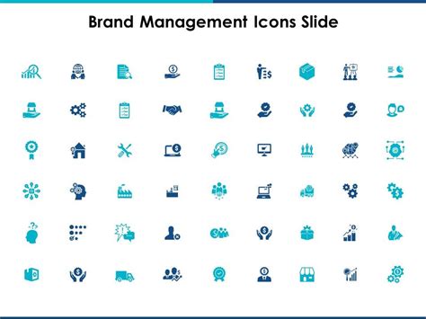 Brand Management Icons Slide Ppt Powerpoint Presentation Portfolio