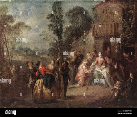 Jean Baptiste Pater The May Tree Stock Photo Alamy