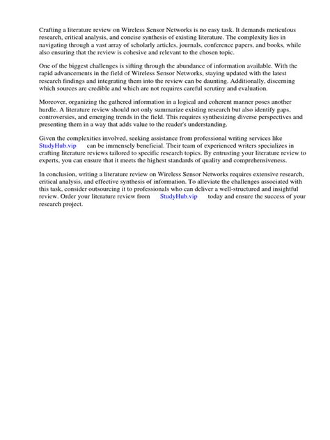 literature review wireless sensor network pdf wireless sensor