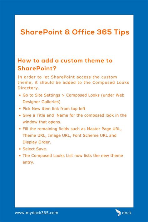 Here Is Our 2nd Sharepoint Tip Of The Week Sharepointtips Dock365