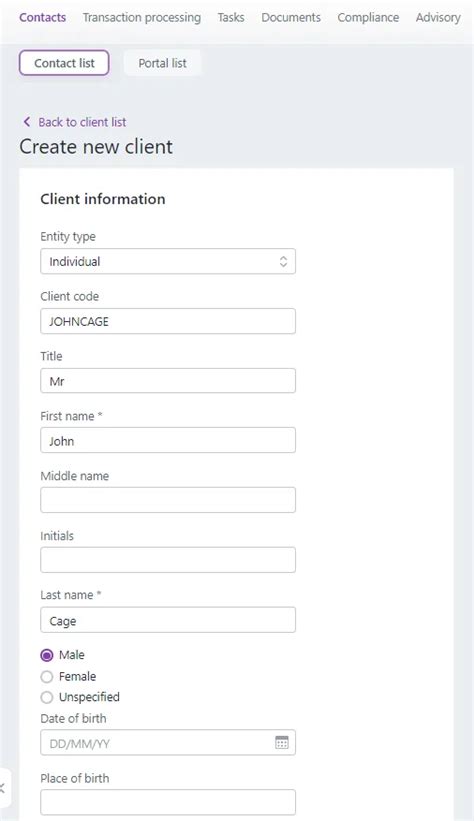 Creating Clients And Contacts