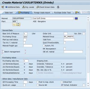 Define Material Master Record Create Material Codes Free SAP Online