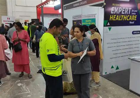 Stall Activity At Coimbatore Marathon Pre Expo Codissia Hall Gknm Hospital