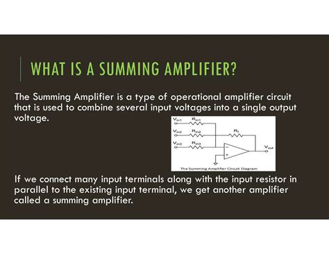 summing amplifier pdf digital audio computer software and applications