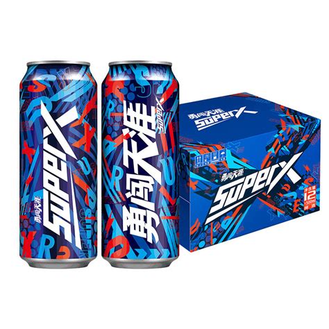 雪花啤酒勇闯天涯superx500ml12听麦汁浓度8度罐装整箱官方正品虎窝淘