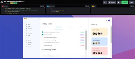CSS Dashboards Code Examples WebTopic