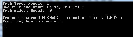 C Or Operator