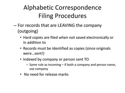 Ppt Alphabetic Filing Procedures Powerpoint Presentation Free Download Id 1651188