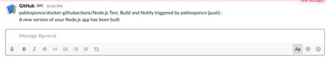 github actions testing building and notifying gcore
