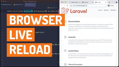 setup live reload with laravel mix and browsersync youtube