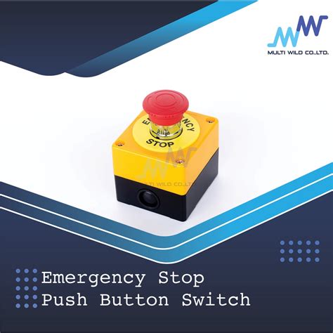 อีเมอเจนซี่ สวิตซ์ปุ่มกดฉุกเฉิน Emergency Stop Push Button Switch ø22