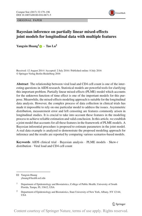 Bayesian Inference On Partially Linear Mixed Effects Joint Models For