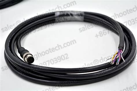 Industrial Ethernet Cables M12 8pin To Open Cables 3meter 10ft Black