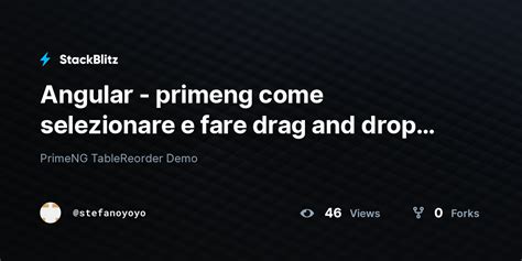 angular primeng come selezionare e fare drag and drop or copy di