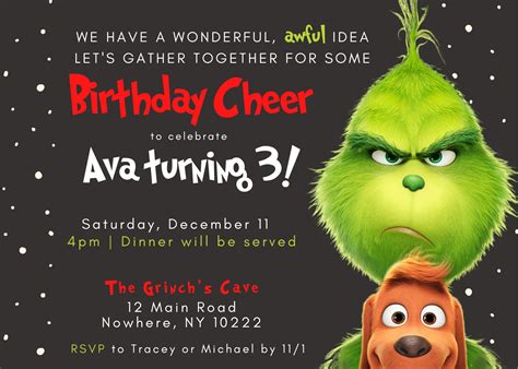 Grinch Birthday Pp