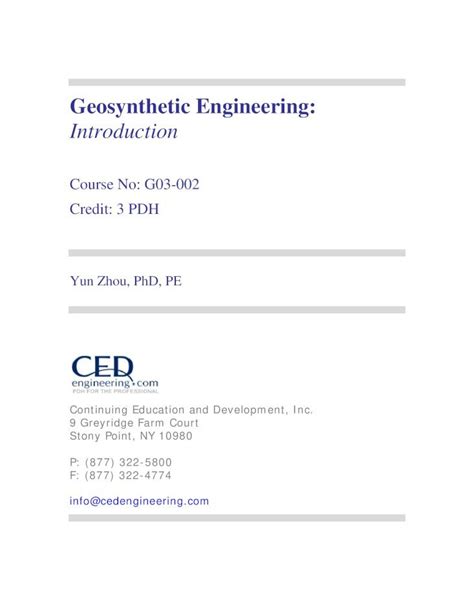 Pdf Geosynthetic Engineering Introduction Dokumen Tips