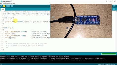 Arduino Ide Uploading Sketch To Uno Mega And Nano Youtube
