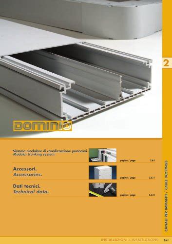 Dominio Modular Trunking System Canalplast Pdf Catalogs Technical Documentation Brochure