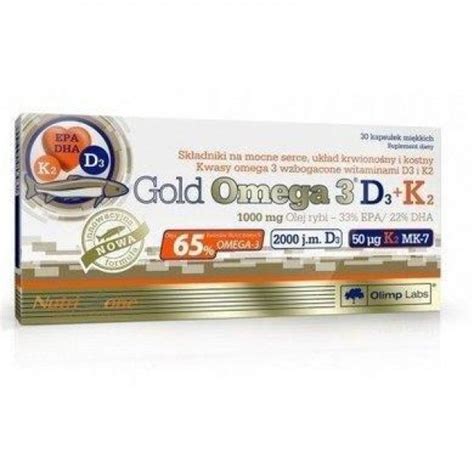Купить Омега 3 с витаминами D3 и K2 Olimp Gold Omega 3 D3k2 30 Caps