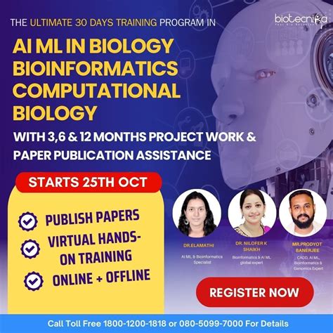 Biotecnika On Linkedin Ai Ml Aiinbiology Training Project Research Bioinformatics…