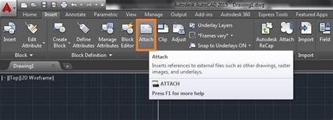 Sử Dụng Lệnh Xref Trong Autocad