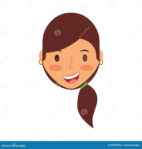 Young Woman Avatar Character Stock Illustration Illustration Of Beautiful Adult 83028646