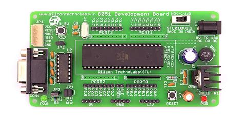 silicon technolabs atmel 8051 project development board stl010v2 0 at