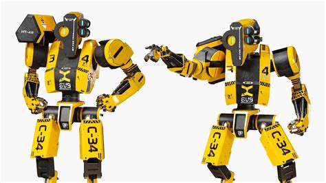 Worker Robot 3d Model By Jebcg