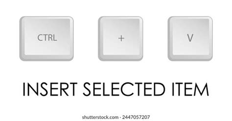Copy Key Combination Keyboard Shortcut Quickly Stock Vector Royalty
