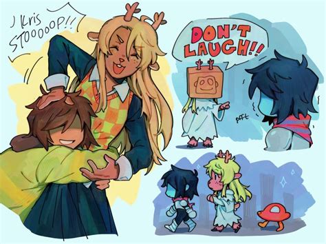 Kris And Noelle Holiday Deltarune Drawn By Goomyloid Danbooru