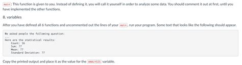 Solved Normally Doing Statistics In Python Would Be Easy Chegg Com
