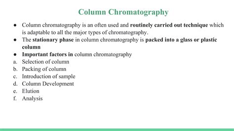 Chromatographic Techniques Pptx