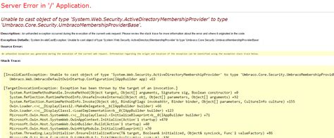 Active Directory Authentication To Backoffice Is Throwing Invalidcastexception