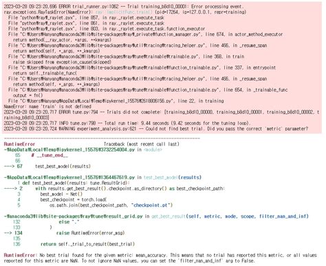 deep learning pytorch and ray is used to tune hyperparameter but the