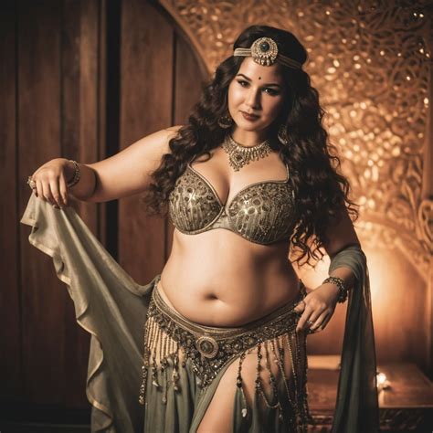 Plus Sized Young Lady Belly Dance Stable Diffusion Online