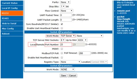 tcp server mode and tcp client mode manual pusr iot