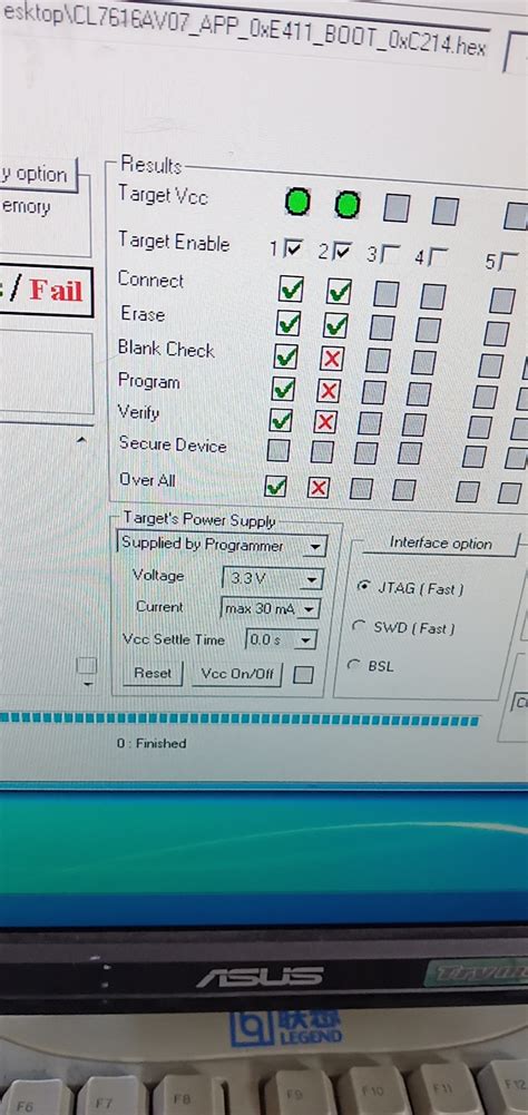 msp ts432pz100 can t load program to the msp432p401 msp low power