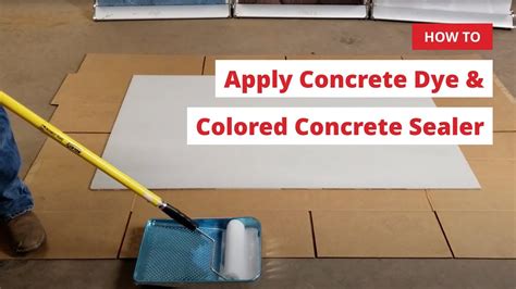 How To Apply Concrete Dye And Colored Concrete Sealer Direct Colors