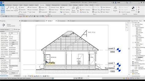 15 How To Create Section And Add Roof Trusses Trick Revit Tutorial Youtube