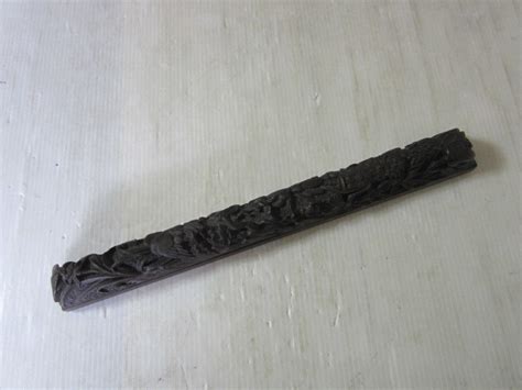 Yahoo オークション 文鎮 一石銘 細密彫刻 花鳥 トンボ カマキリ 書