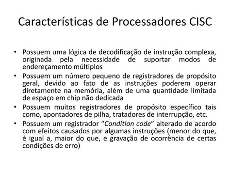 ppt arquiteturas risc e cisc powerpoint presentation free download