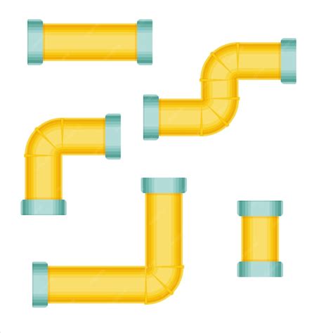 Premium Vector Pipeline Elements Pipeline Systems Designer Vector